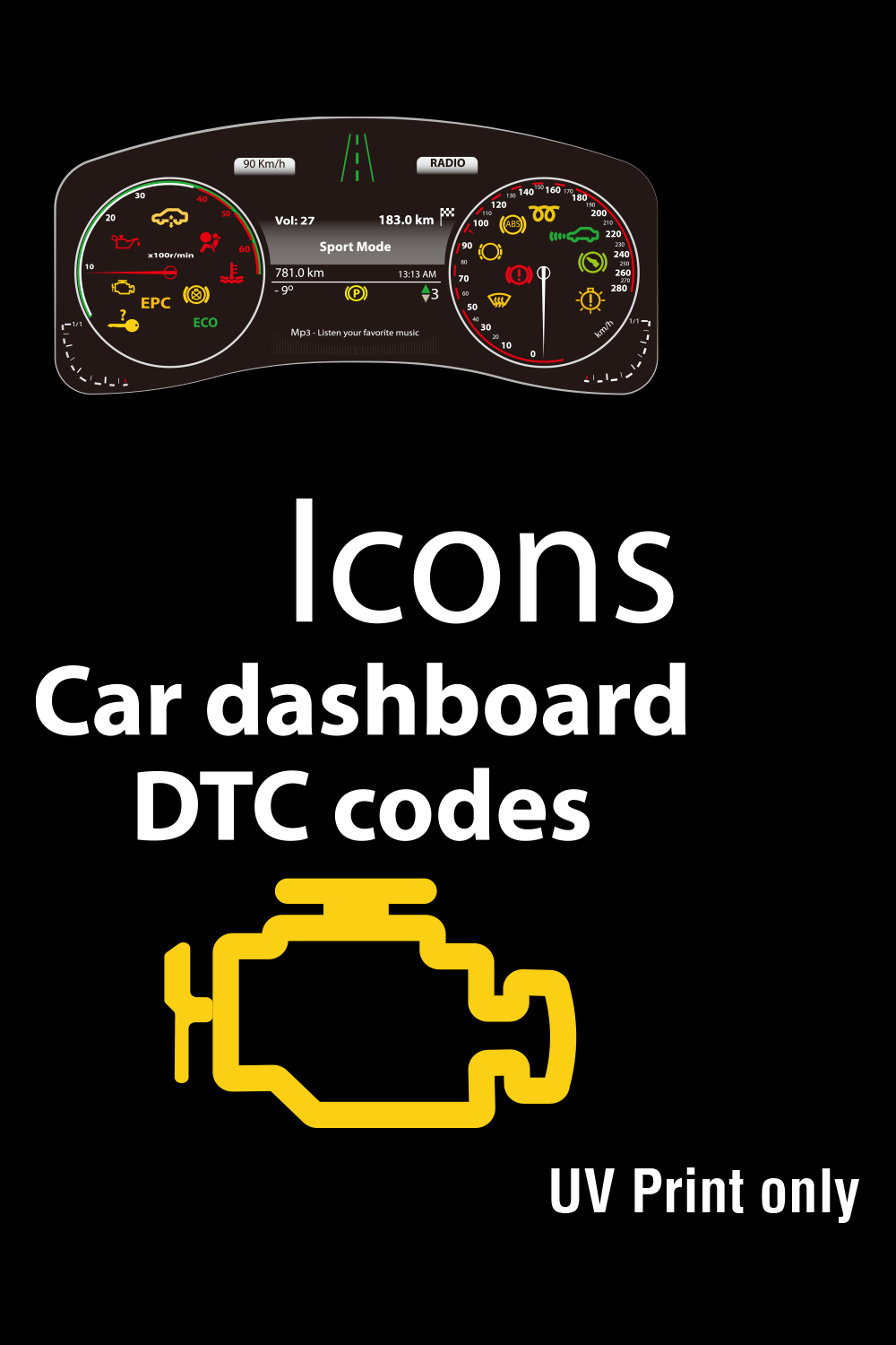 Custom Backlit LED Switch Label Kit | Clear Visibility